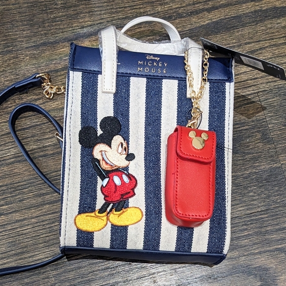 Disney | Bags | New Disney Bioworld Mickey Mouse Mini Tote Crossbody ...